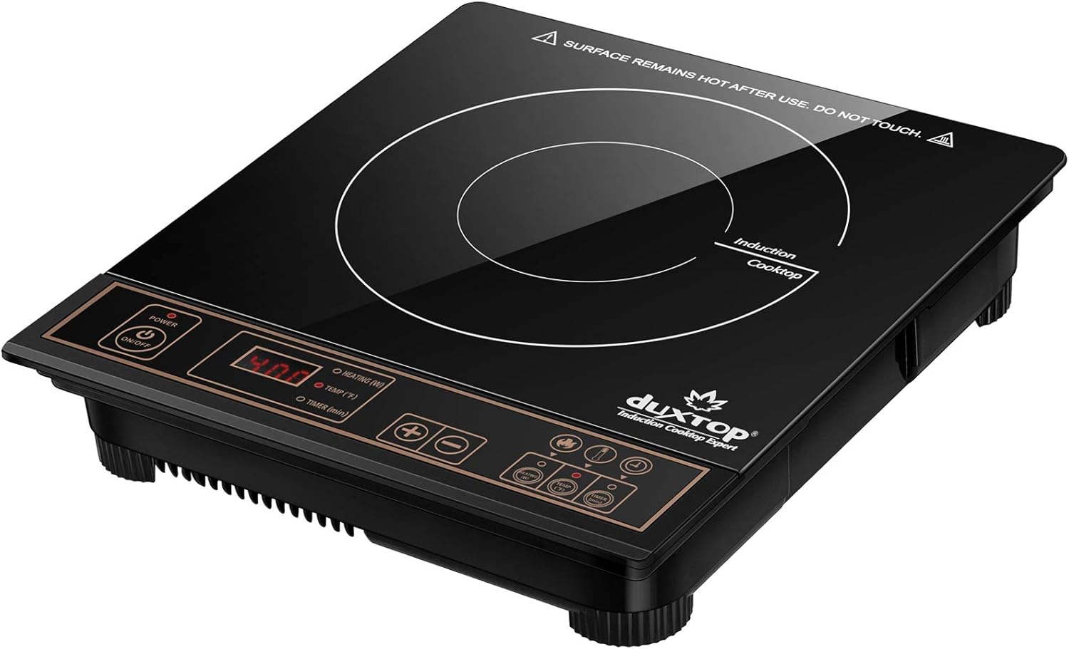 Duxtop 1800W Portable Induction Cooktop Countertop Burner, Gold 8100MC ...